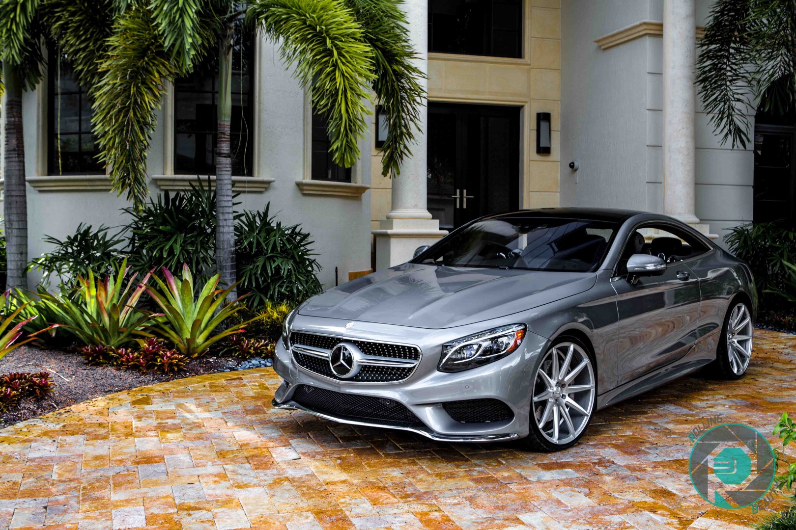 MercedesBenzS550Gray2015_22inchXOLuxurySydney_BrushedSilverMilled-9 ...